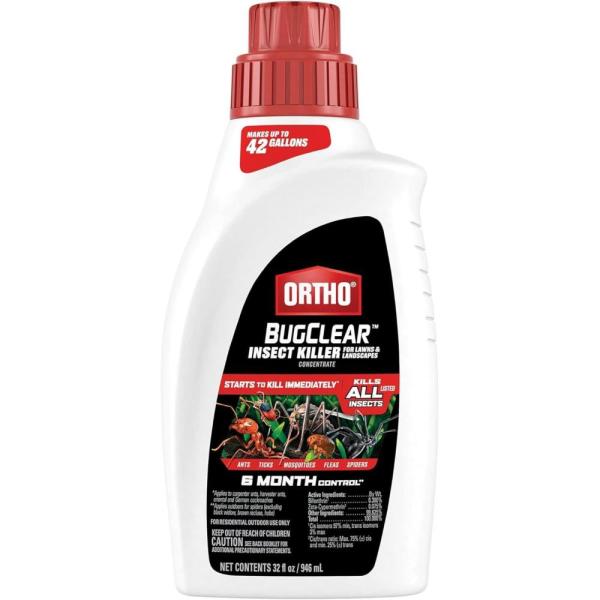Ortho BugClear Insect Killer for Lawns & Landscapes Concentrate – Kills ...